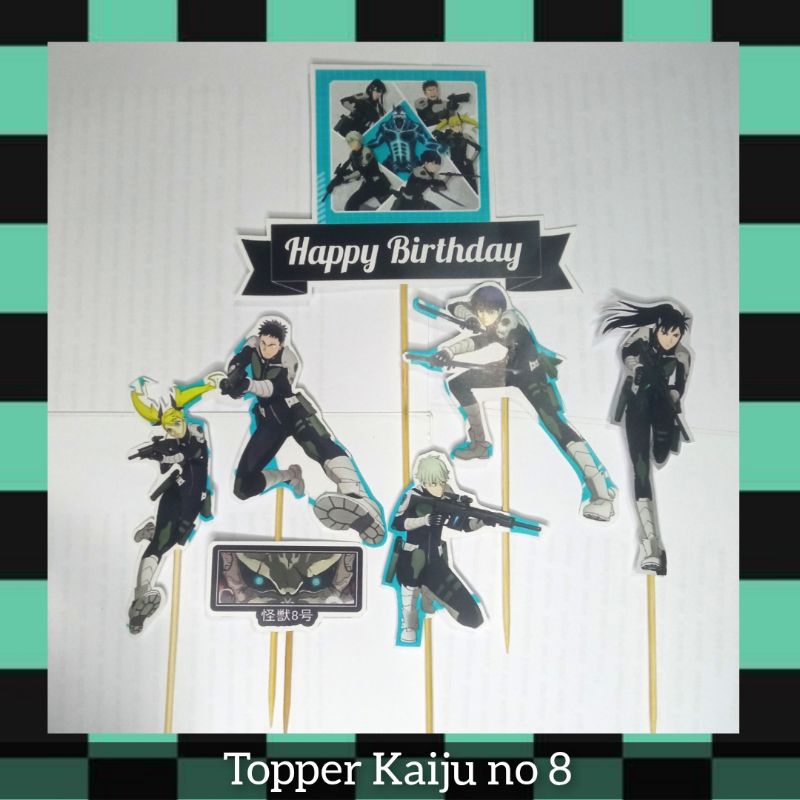 Jual Topper Cake Anime Kaiju no 8 Hiasan Kue Ulang tahun | Shopee Indonesia