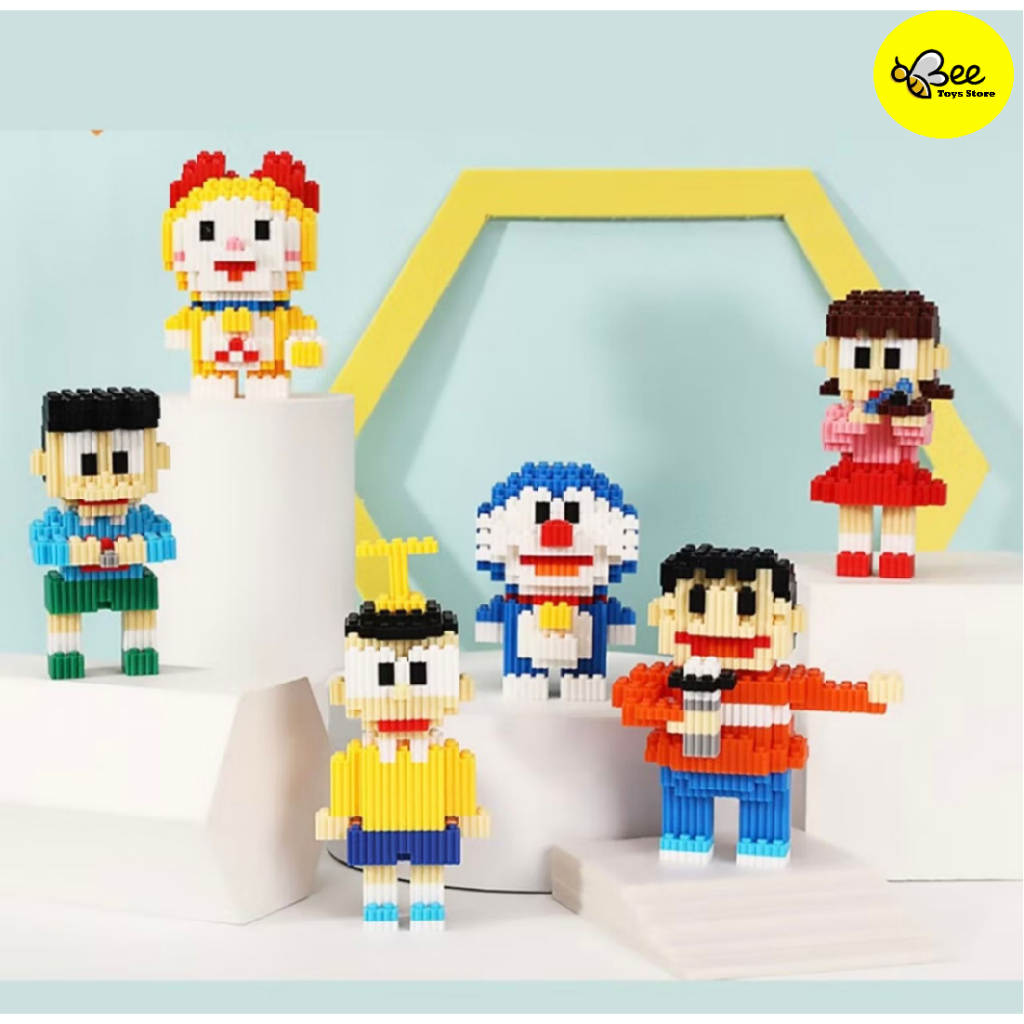 Jual Nano Blocks Mini Series Character Doraemon & Friends, Mainan Blok ...