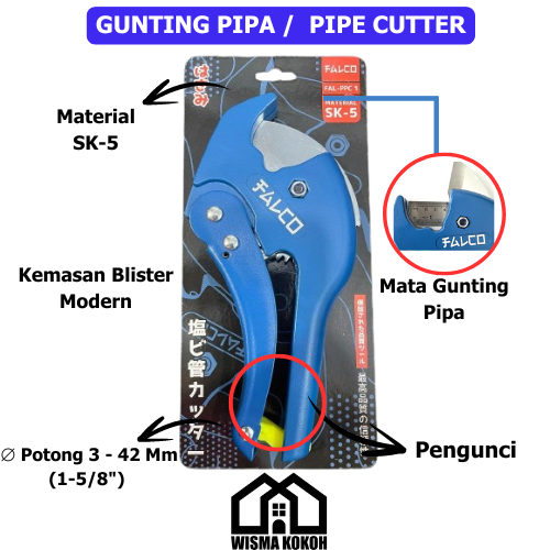 Jual GUNTING / TANG POTONG PIPA / PIPE CUTTER FALCO (FAL-PPC 1 ...