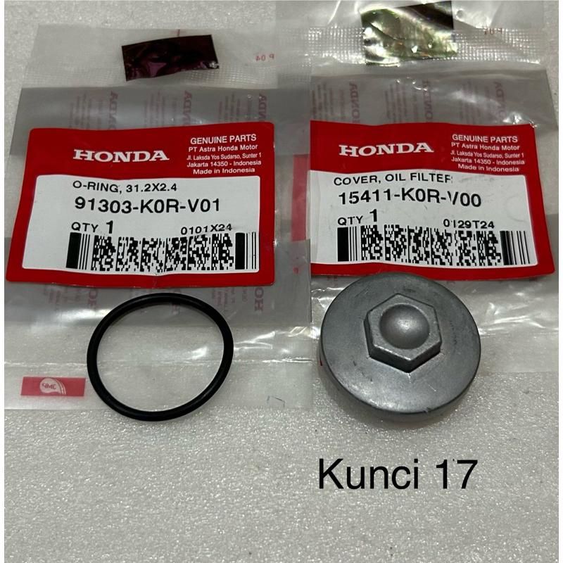 Jual Baut Tutup Filter Oli + ORing 31.2x2.4 ADV/PCX/Stylo/Vario160 Ori ...