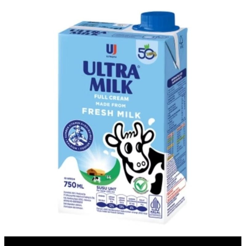 Jual Ultra milk full cream mode from fresh milk 750ml | Shopee Indonesia