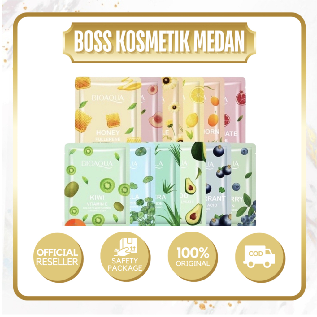 Jual BIOAQUA Essence Mask Whitening Moisturizing SKIN CARE MASK MASKER SHEET 25g | Shopee Indonesia