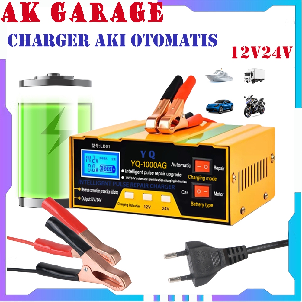 Jual Charger Aki Otomatis Smart Intelligent Auto Repair Mobil Pengisi ...