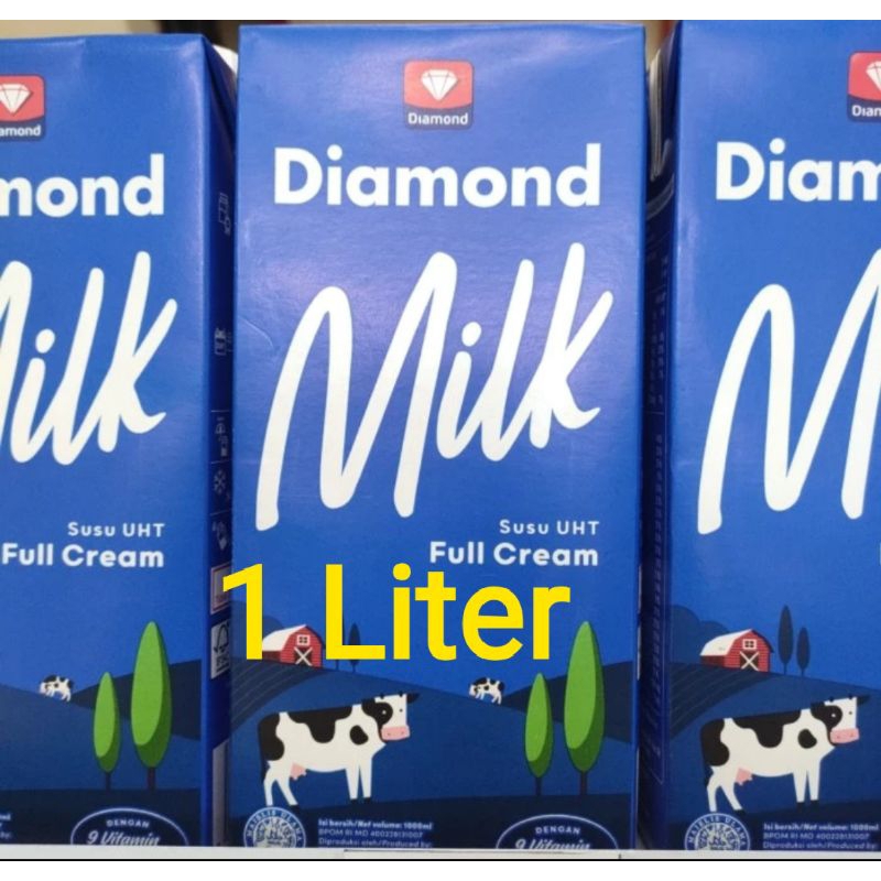 Jual SUSU UHT DIAMOND 1 LITER | Shopee Indonesia