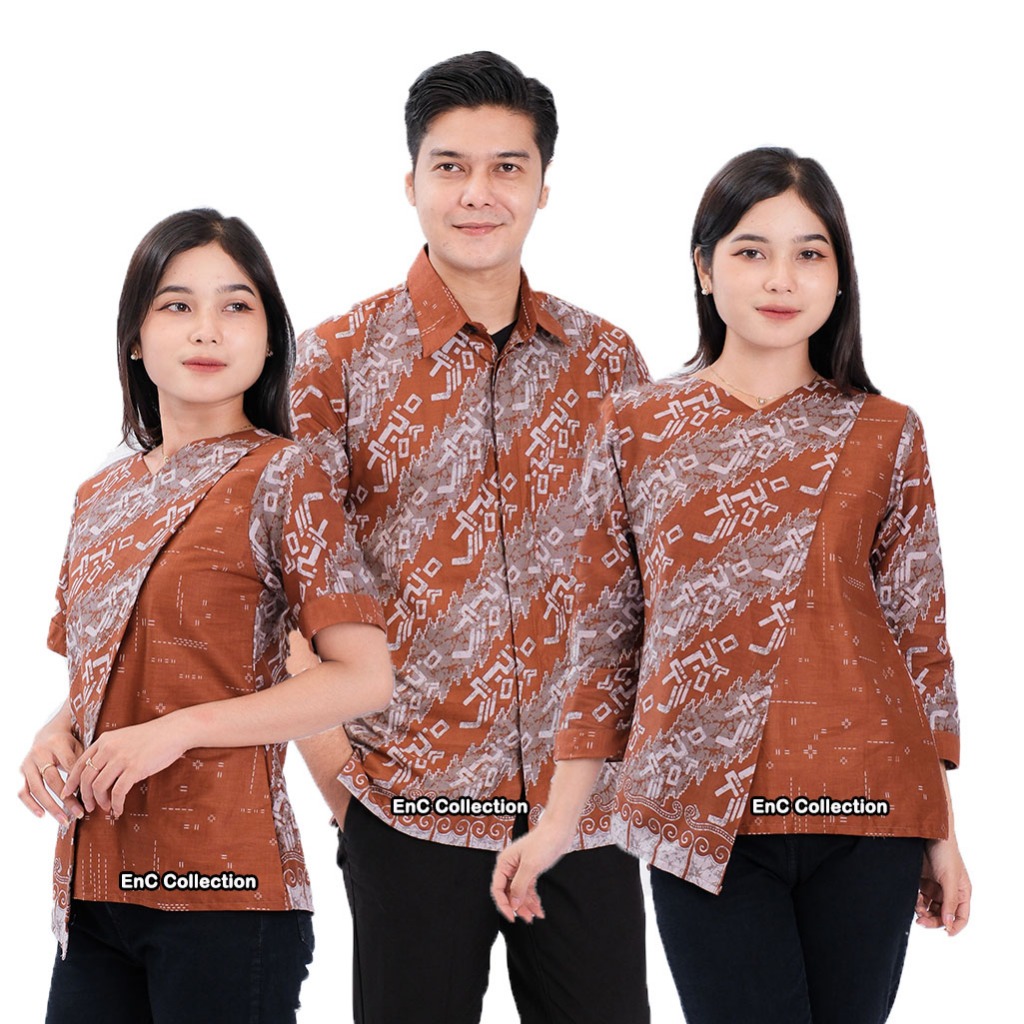 Jual Blouse Batik Coral – Batik Couple - Batik Wanita – Kemeja - Atasan ...