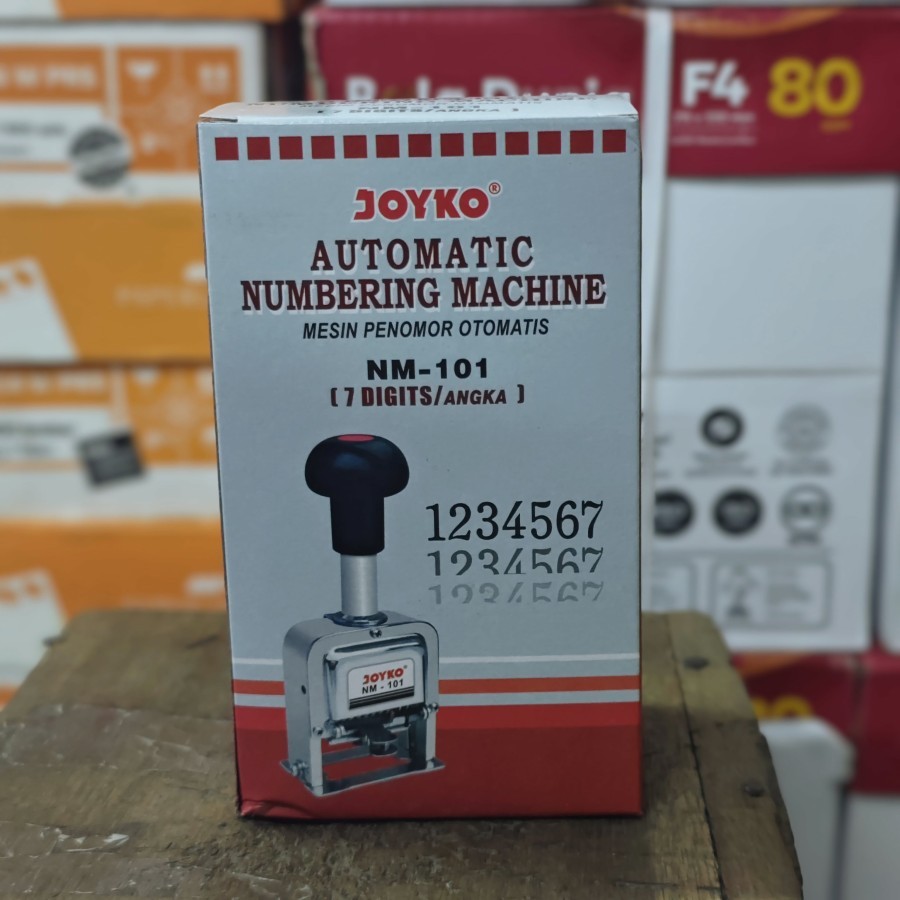Jual Stempel Joyko Numbering NM-101 (7 Digit) | Shopee Indonesia