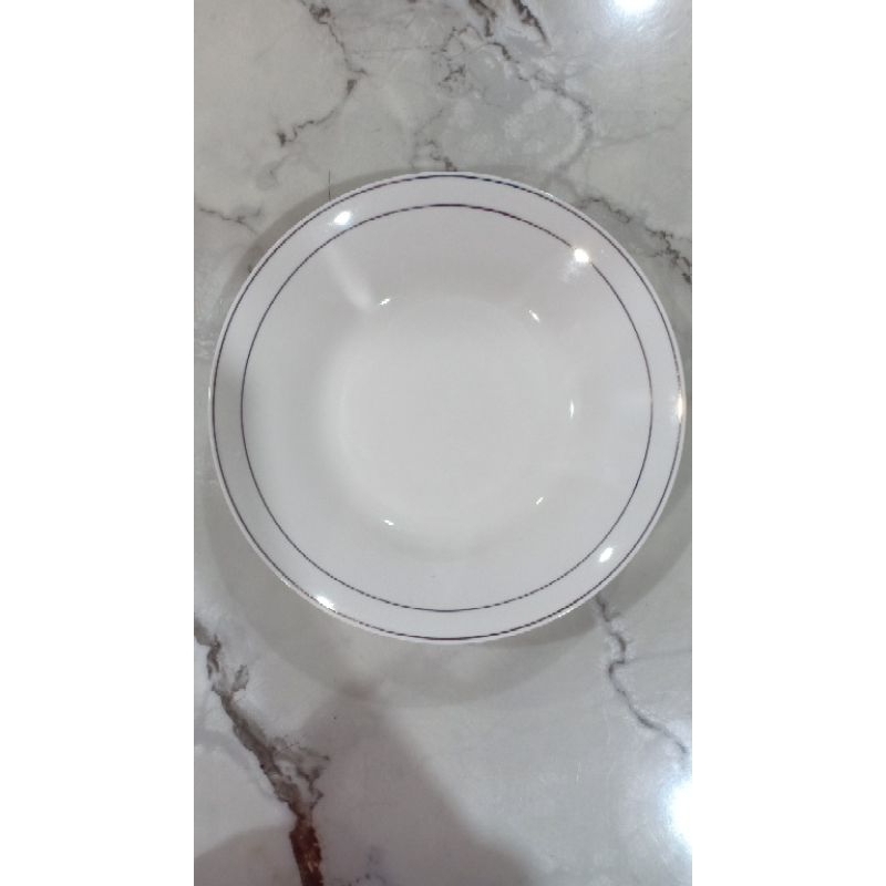 Jual Piring Makan Keramik list Hitam | Shopee Indonesia