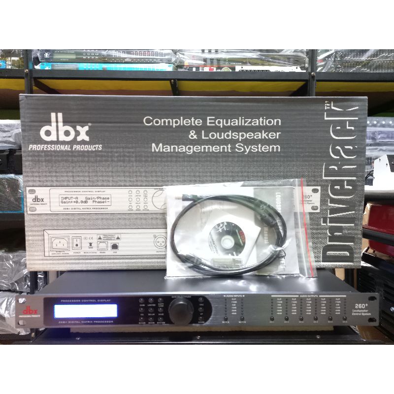 Jual Speaker Management DBX 260+ Driverack DBX260+ DLMS 260 Plus 2in 6out 3 Way Grade A Delay ...