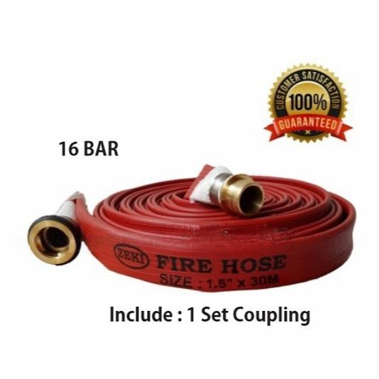 Jual Selang hydrant Red Rubber Zeki uk. 1,5" x 30 m - Selang Pemadam ...