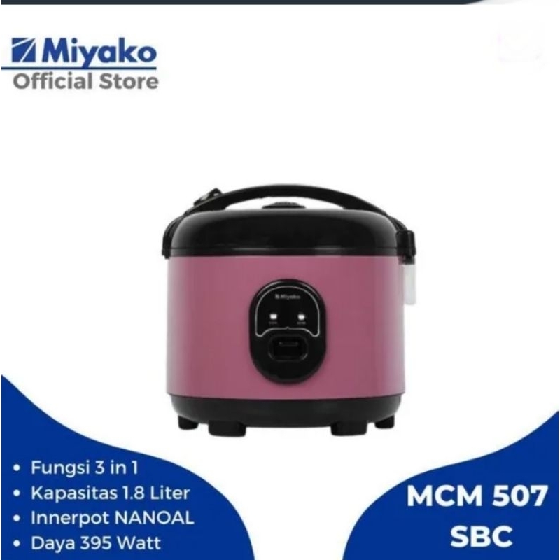 Jual MIYAKO Rice Cooker Magic Com MCM-507 SBC MCM507SBC 507SBC Warmer ...