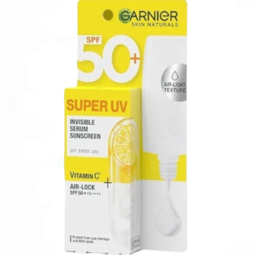 Jual Garnier Super UV Invisible Serum Sunscreen Vitamin C Air-Lock SPF ...