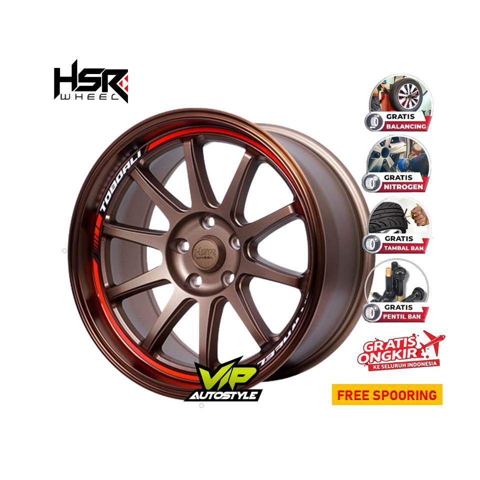 Jual Velg Racing HSR Toboali R18 Honda CRV HRV, Innova Zenix, Harrier, Xtrail, Outlander Sport ...
