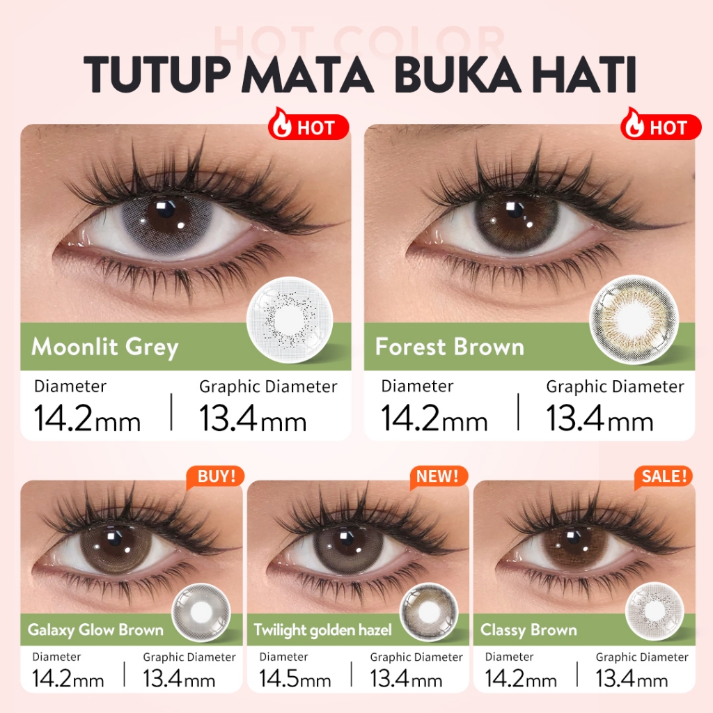 Jual Lilmoon Softlens Kualitas Jepang softlens minus (0 sd -8.50 ...