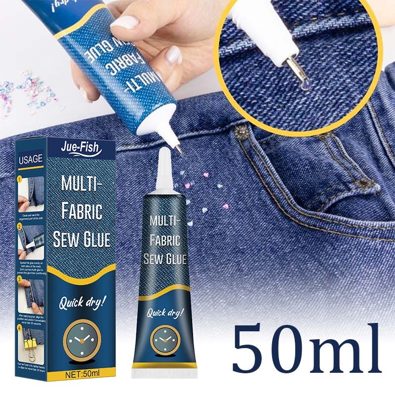 Jual Lem Kain Super Kuat Fabric Glue Lem Kain Tanpa Jahit Tahan Air ...