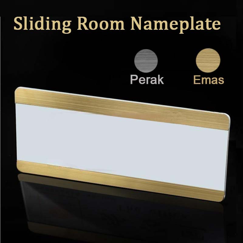 Jual Name Plate Holder Papan Nama Ruangan Sliding Papan Nama Sliding ...