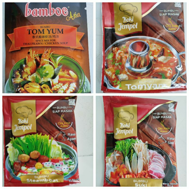 Jual Bumbu Kuah Tom Yum / Steamboat / Suki / Koki Jempol - Bamboe | Shopee Indonesia