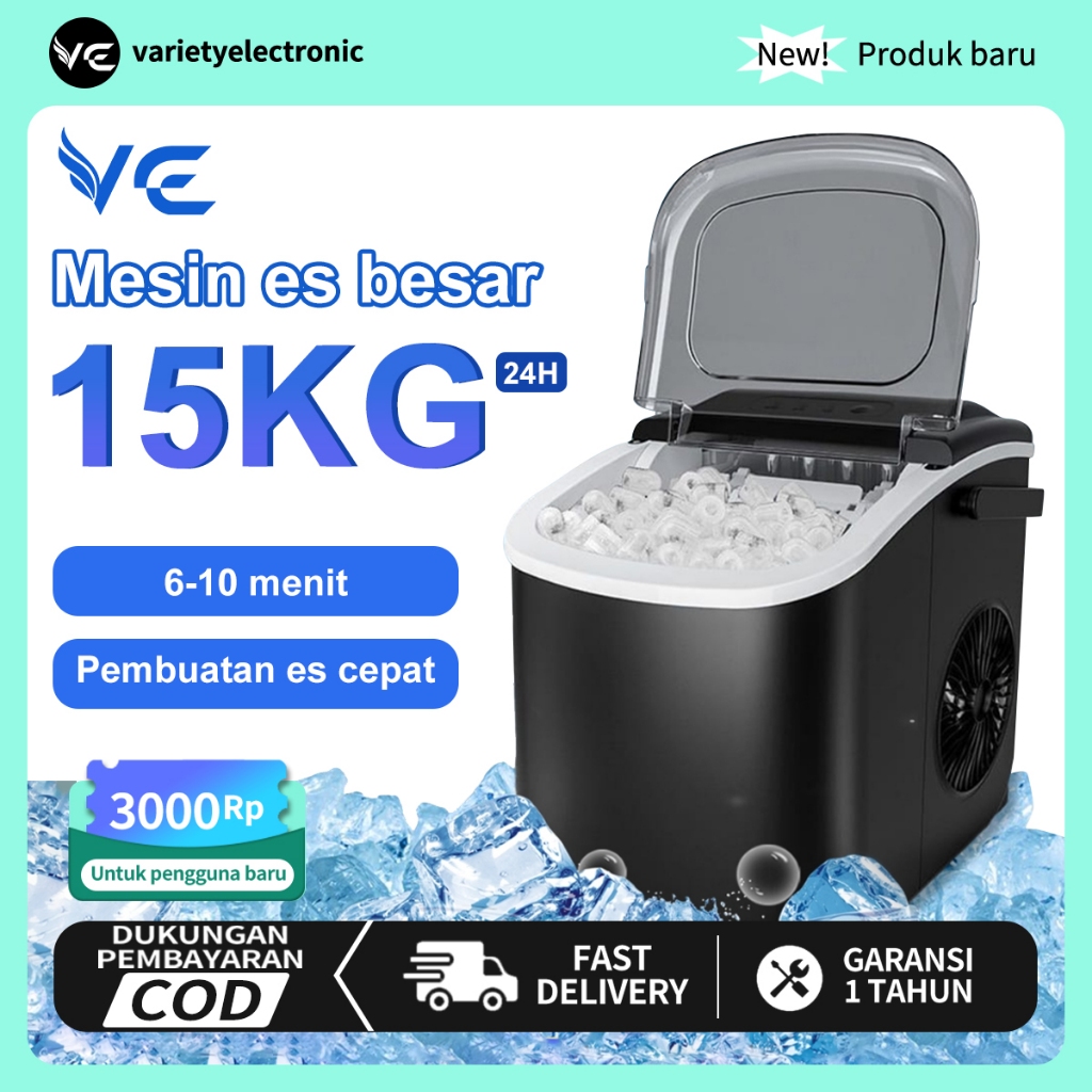 Jual Ready stock Ice Maker Dengan Handle 220v Mesin Es Batu Machine ...