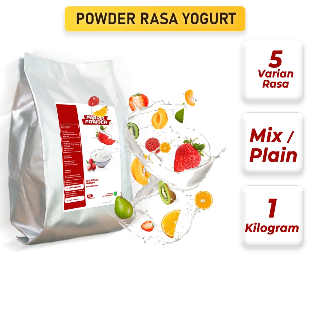 Jual Powder Yogurt 1000 Gram, Bubuk Minuman Rasa Yogurt | Shopee Indonesia
