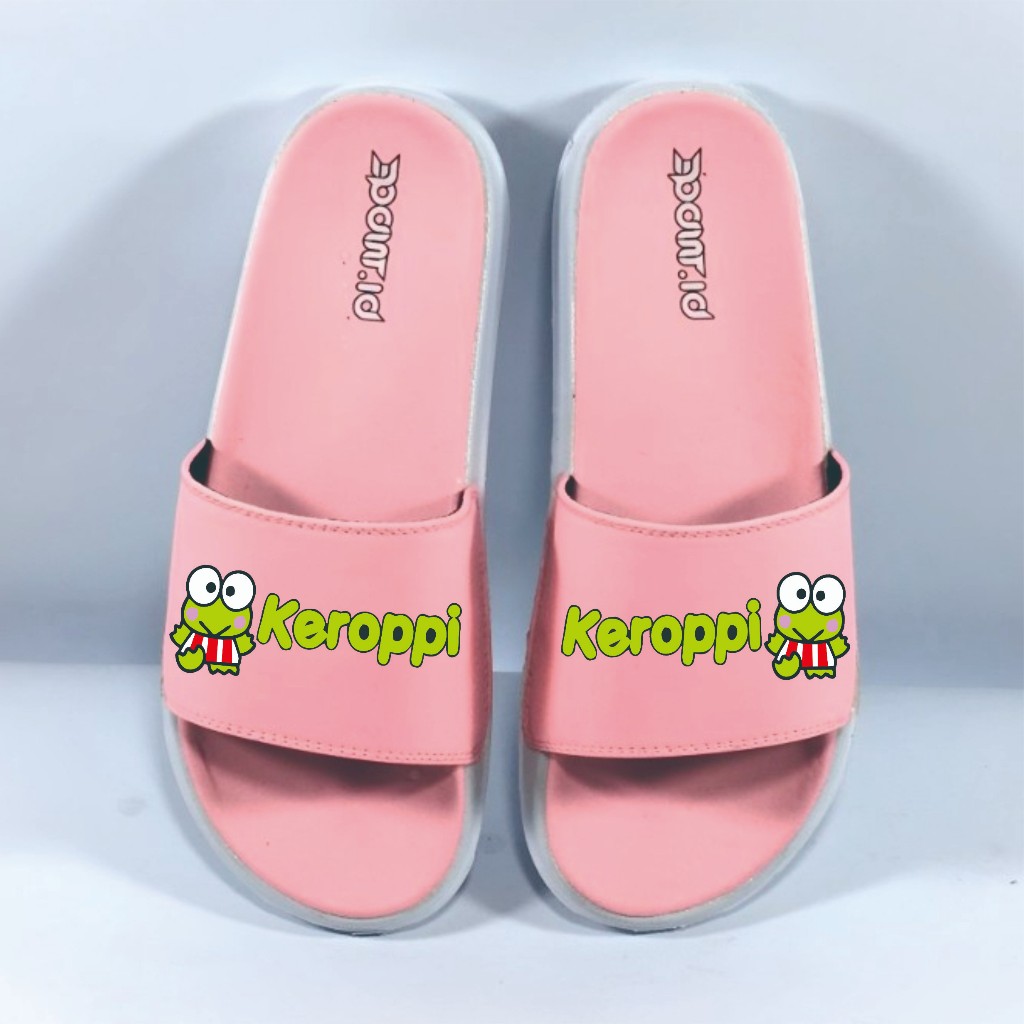 Jual Sandal Slop Wanita KEROPPI Lucu / Sandal Slop Cewek / Sandal Cewe ...