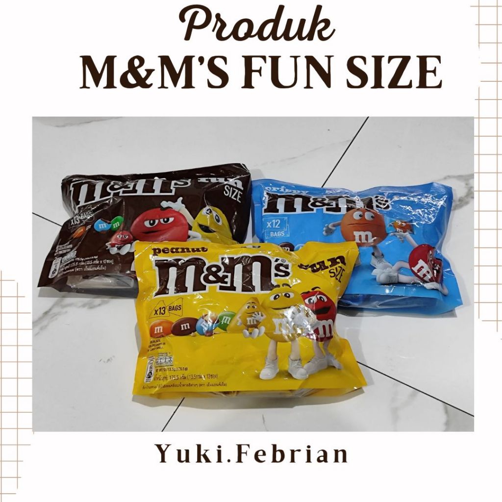 Jual M&M'S MILK CHOCOLATE FUN SIZE | Shopee Indonesia