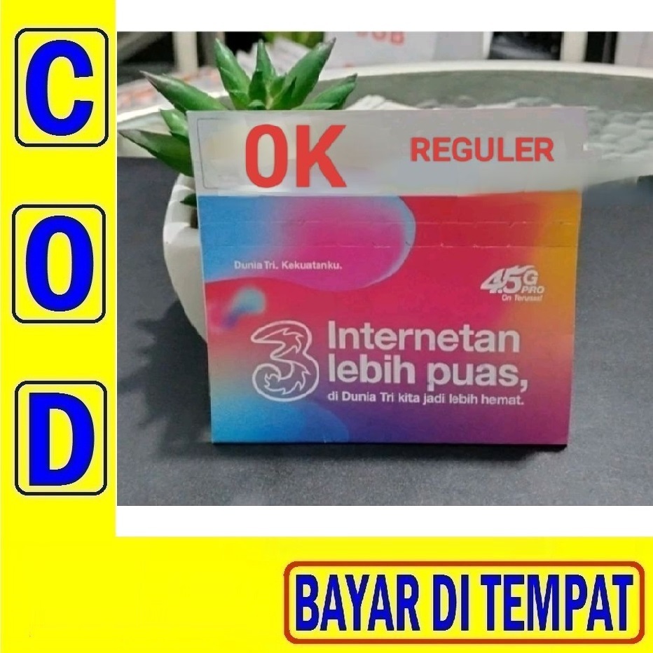 Jual PAC 27G KARTU PERDANA TRI Kartu Perdana Tri Three 3 0K Reguler ...