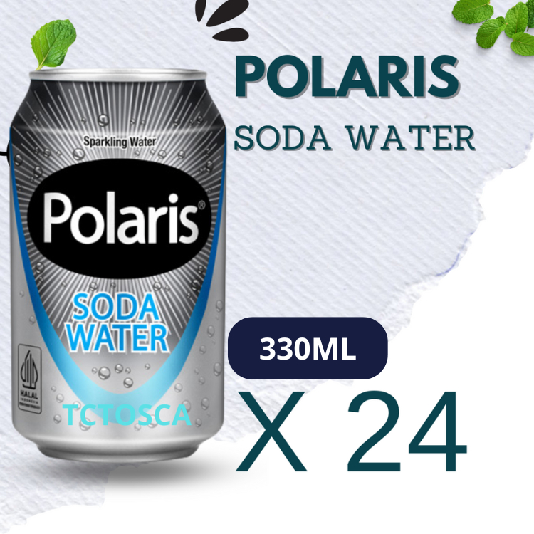 Jual POLARIS Soda Water Can 330ml | Air Soda 1 Karton isi 24 Pcs ...