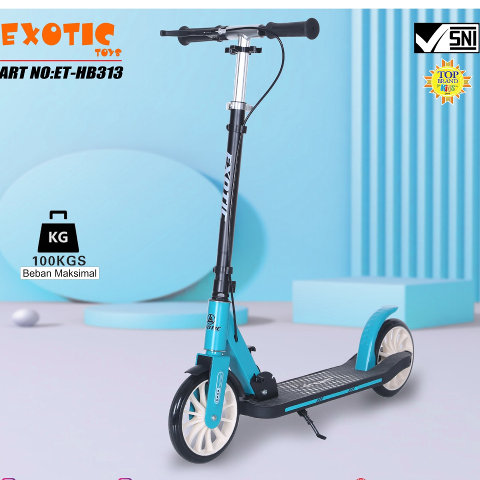 Jual Scooter Anak EXOTIC SCOOTER BESI ET-HB313 (REM TANGAN SUSP) roda ...