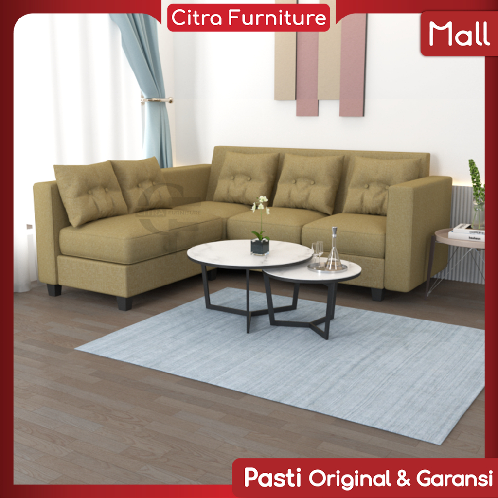 Jual Sofa L Putus Minimalis OREGON | Sofa bed Sudut Santai CTR1 ...
