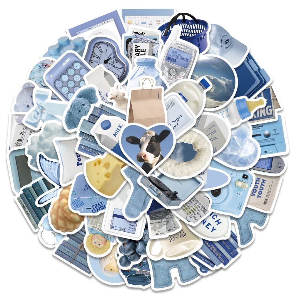 Jual New Gaya INS biru Stiker lucu blue Stiker Anti Air Stikers ...