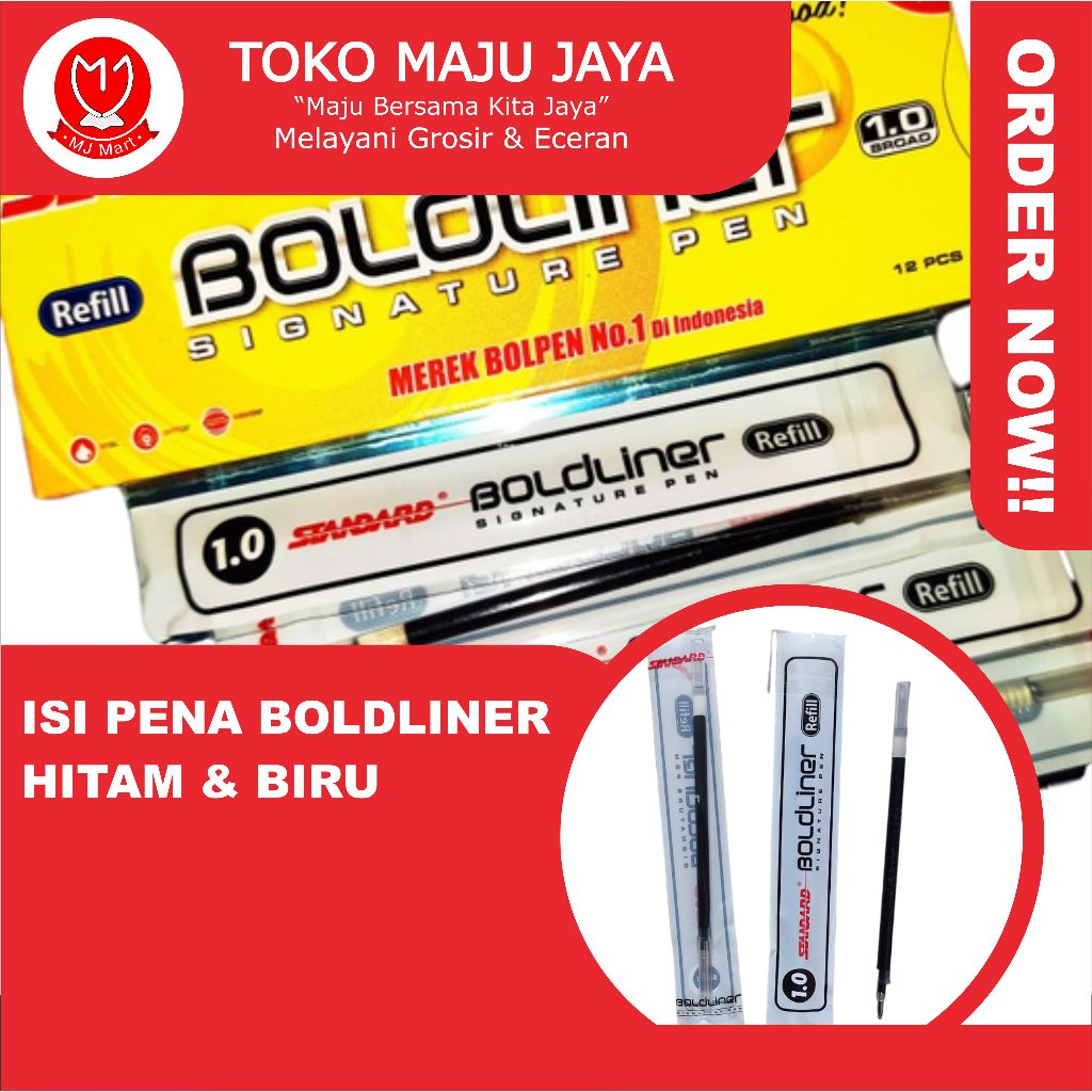 Jual ISI BOLDLINER HITAM & BIRU (Lusin) | Shopee Indonesia