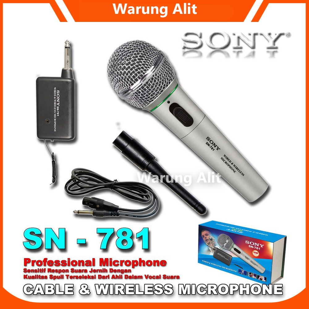 Jual MIC WIRELESS SONY SN-781 / MIC SONY WIRELESS SN 781 / MIC SONY ...