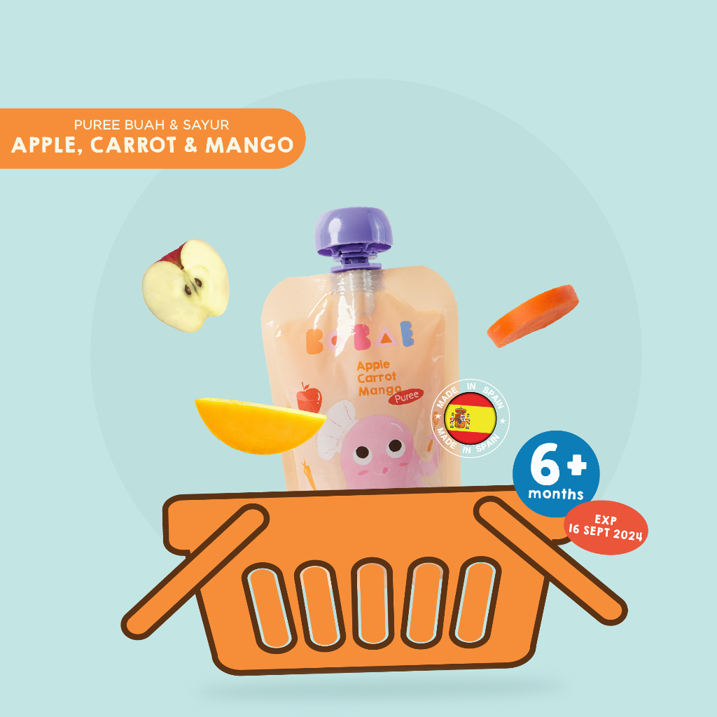 Jual BoBae BABY – Apple, Carrot, Mango EXP 16 September 2024/ MPASI ...