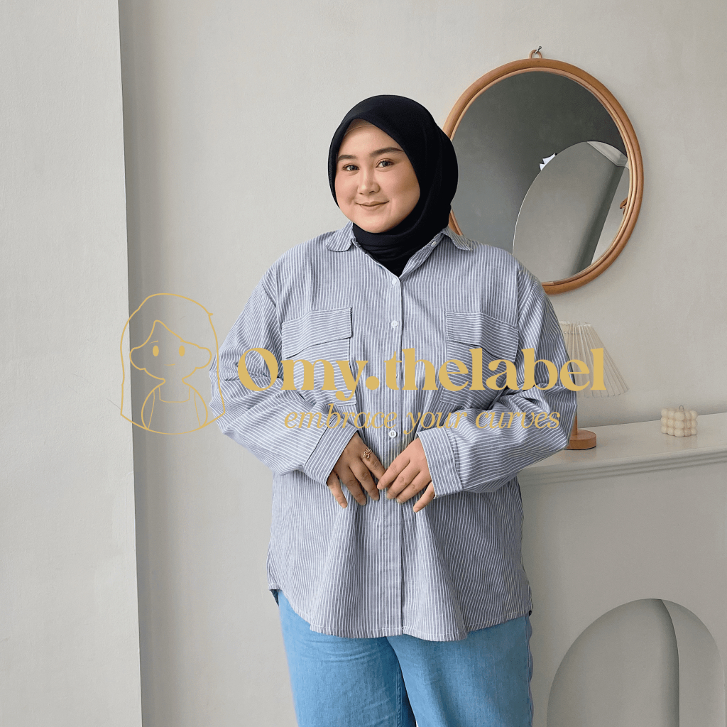 Jual Julia Stripes Shirt/ Kemeja Salur Jumbo/ Kemeja Salur Big Size ... Jual Julia Stripes Shirt/ Kemeja Salur Jumbo/ Kemeja Salur Big Size ...