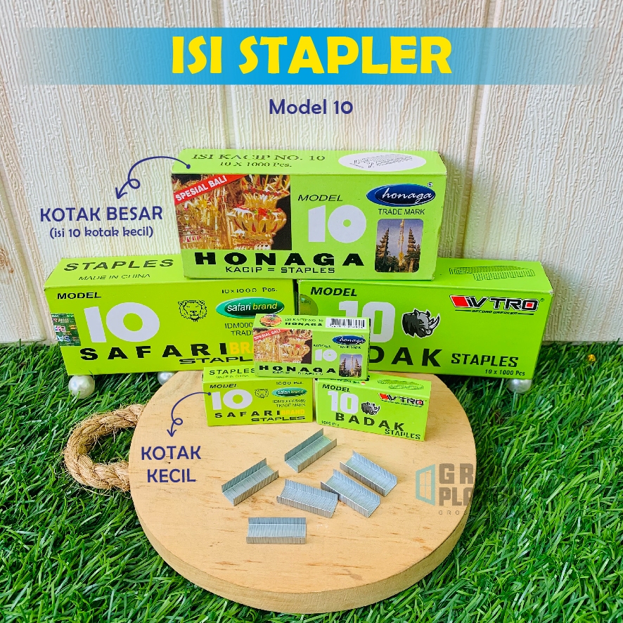 Jual isi Staples Kecil uk.10 | isi kacip Kuat dan Murah | isi stapler ...