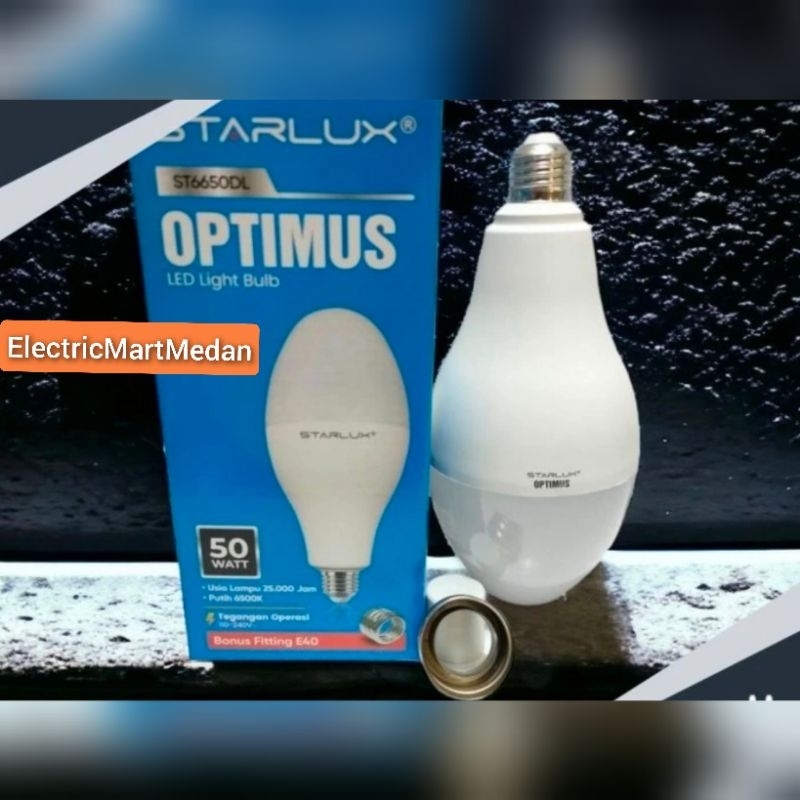Jual starlux led ML optimus 50 watt/lampu led mercury 50w model jantung ...