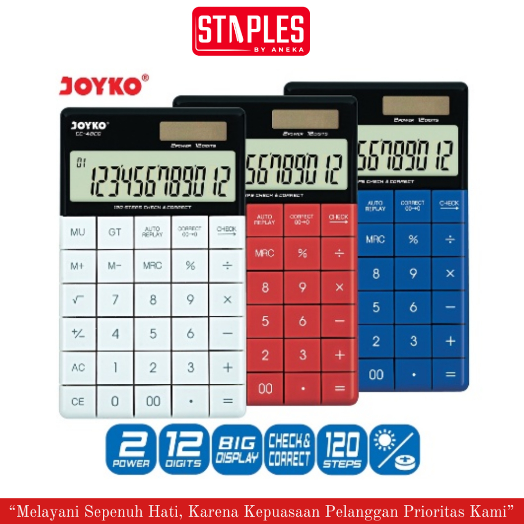 Jual Kalkulator Joyko CC-48C0 / Kalkulator 12 Digit | Shopee Indonesia