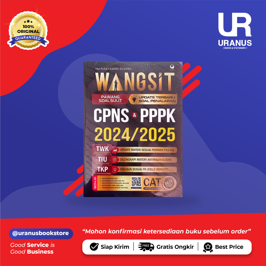 Jual WANGSIT CPNS & PPPK 2024/2025 - GRS - 100% ORI - TOKO BUKU URANUS NGAGEL SURABAYA | Shopee ...