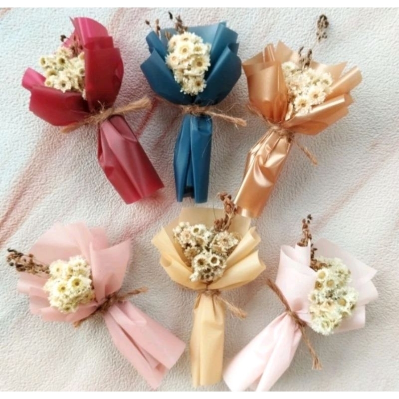 Jual Buket mini bunga kering tambahan kado hampers | Shopee Indonesia