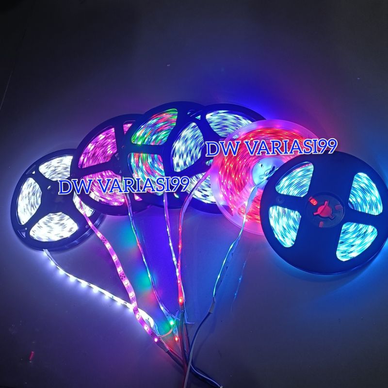 Jual Lampu Led Strip Truk Bis 12-24 volt 5 meter mata Led 3528 ...