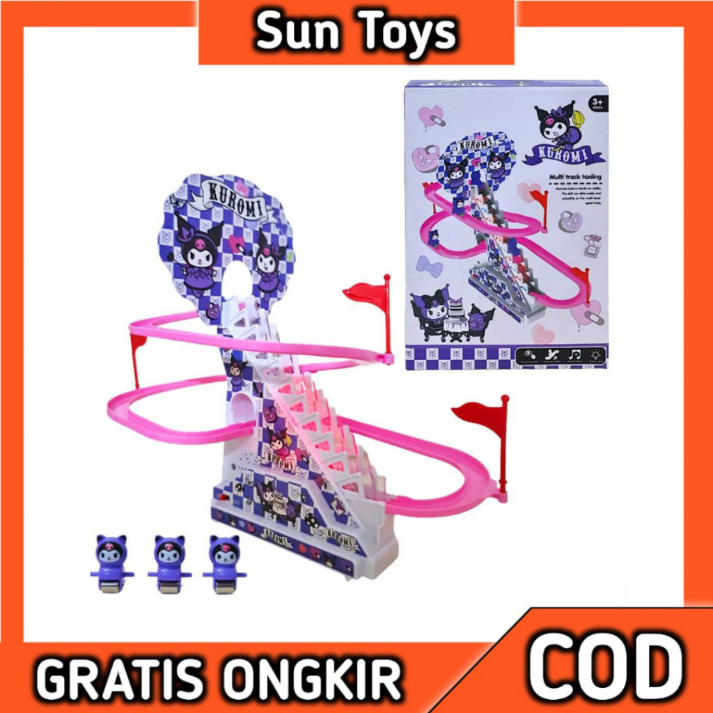 Jual Mainan Anak Slide Seluncuran Tangga Karakter Musik Lampu Mainan ...