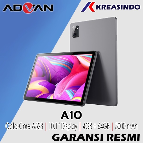 Jual ADVAN TAB A10 4/64 Ram 4GB Intrenal 64GB Tablet 10.1" Wifi Garansi ...
