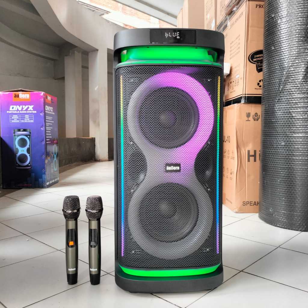 Jual Speaker Portable Aubern Party Box Onyx 8 inch double woofer ...