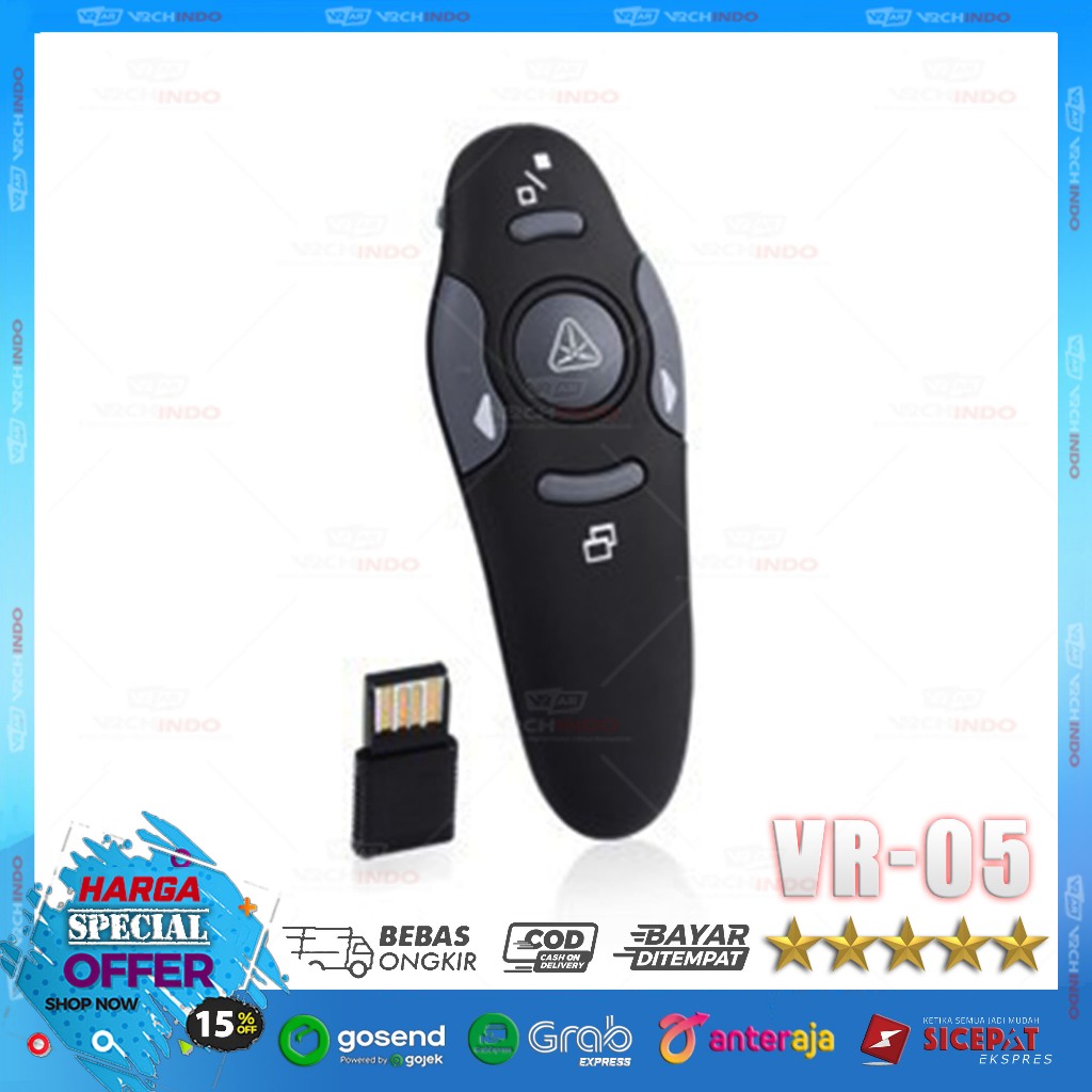 Jual Pointer Wireless Laser Presenter Laser 2.4G Remote Control ...