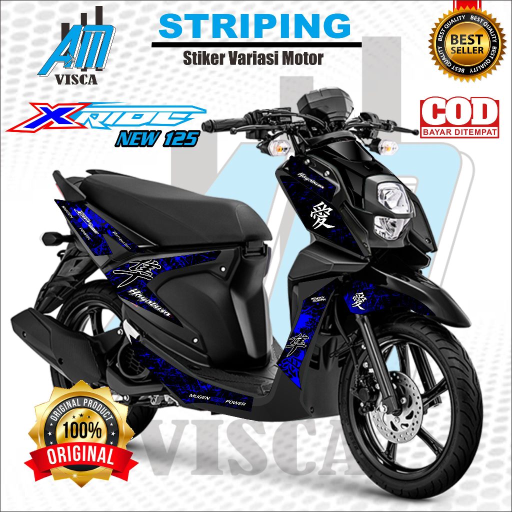 Jual Striping Stiker Motor Yamaha X Ride 125 New Variasi Motif Hayabusa ...
