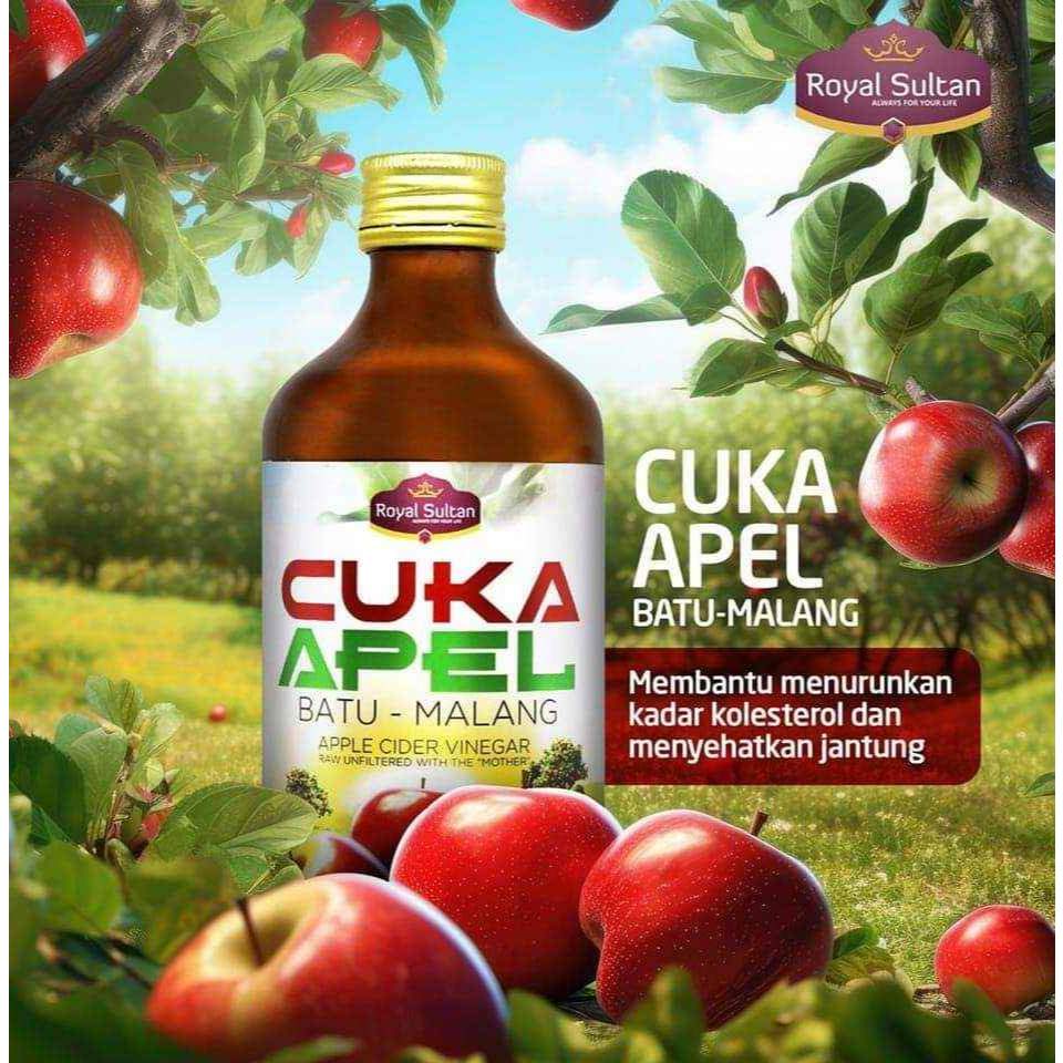 Jual Cuka Apel Royal Sultan Cuka Apel Batu - Malang 320ML Apple Cider ...