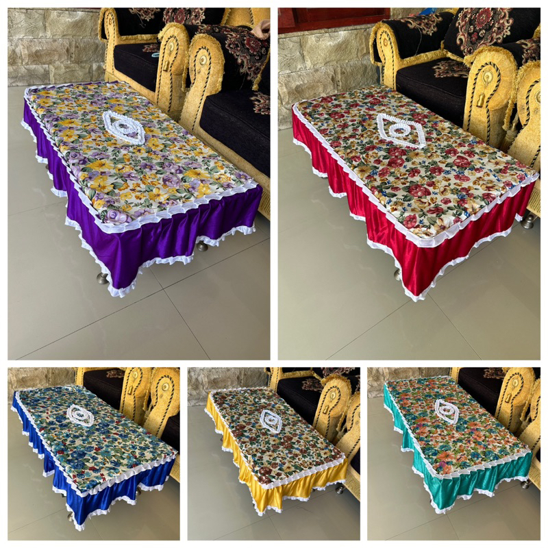 Jual Taplak Meja Tamu Rumbai UK 60x100 (Standar) | Shopee Indonesia