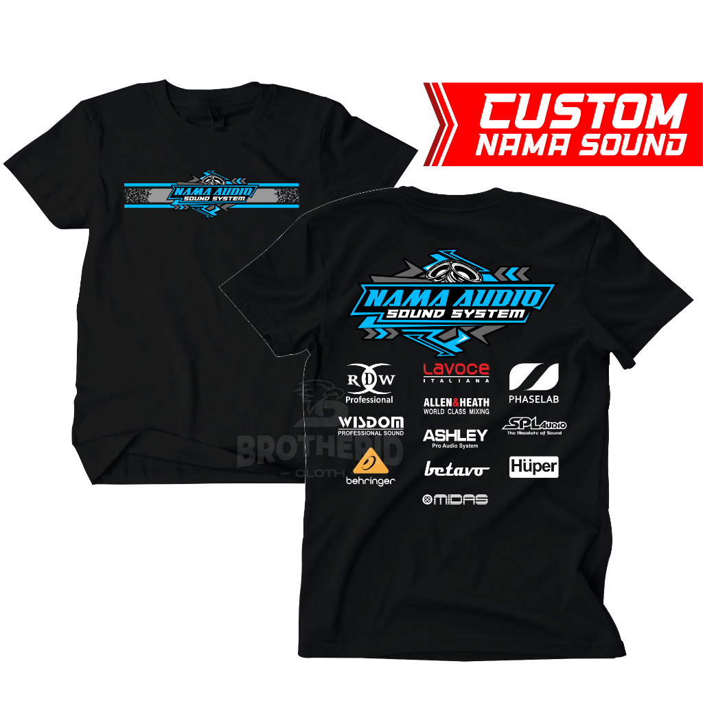 Jual Kaos Sound System Custom v1 Baju Bisa Request Nama Audio Dengan ...