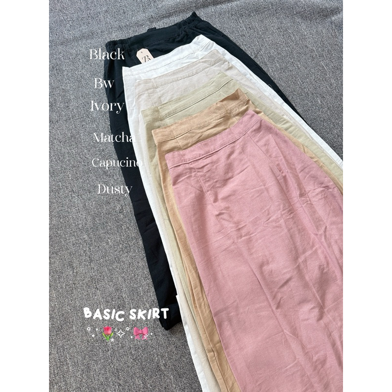 Jual Rok Linen Polos | Skirt Linen Polos | Basic Skirt | Rok Kuliah ...