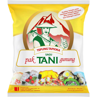 Jual [ECER] Tepung Tapioka Sagu Cap Pak Tani Gunung 500gr | Shopee ...