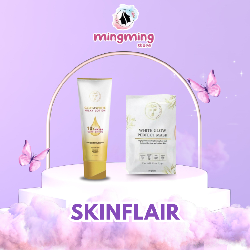 Jual Skinflair White Glow Perfect Mask Masker Wajah Mencerahkan Secara ...